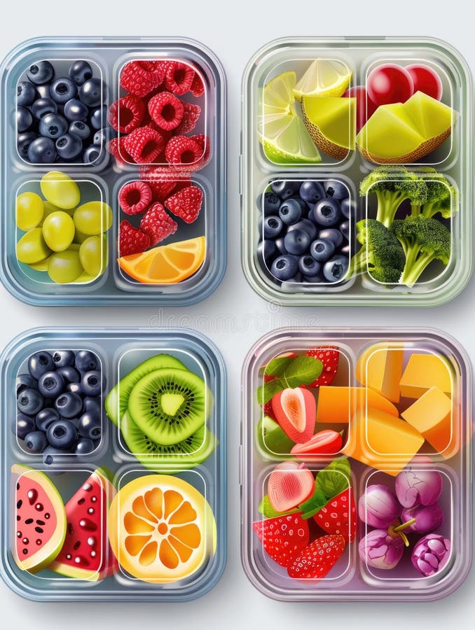 Fruit Containers stock image. Image of lifestyle, meal - 374831407