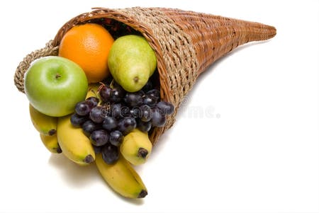 Fruit Cornucopia stock image. Image of conicopia, healthy - 10784601
