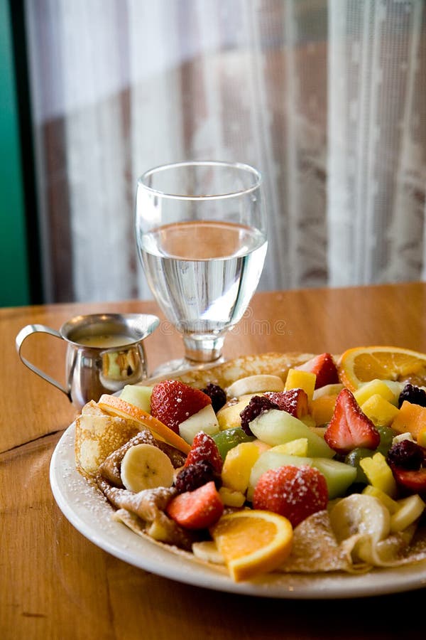 Fruit Crepe stock image. Image of food, crepes, freeze - 5774943