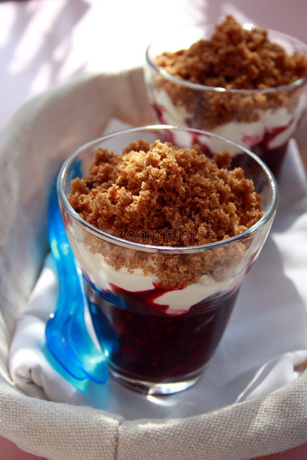Fruit crumble stock image. Image of fruit, berries, almonds - 18929777