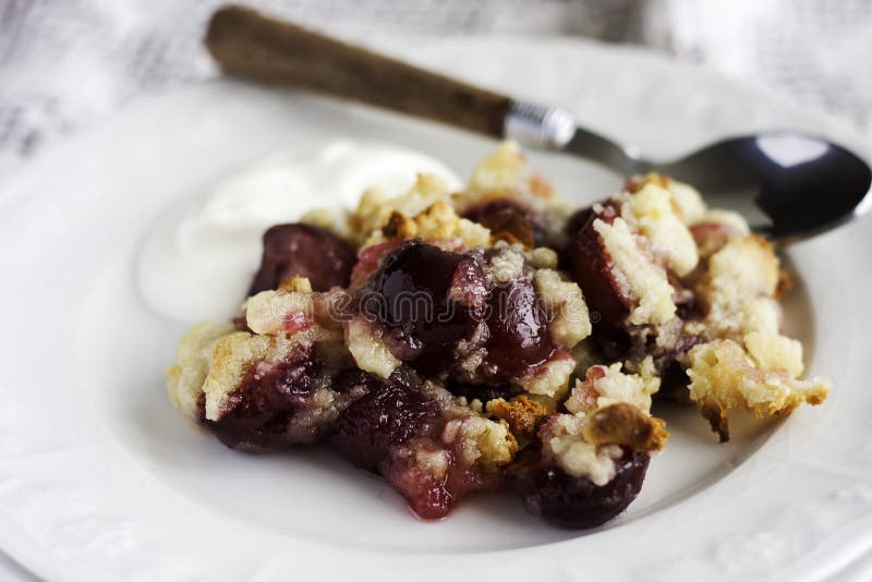 Fruit crumble stock image. Image of fruit, crumble, food - 56100357