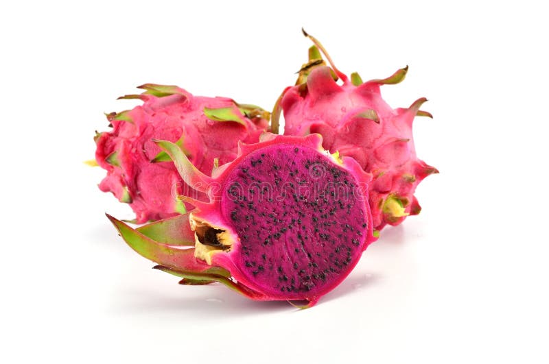 Fruit Du Dragon Isolé Sur Fond Blanc. (Pitaya) Image stock - Image du ...