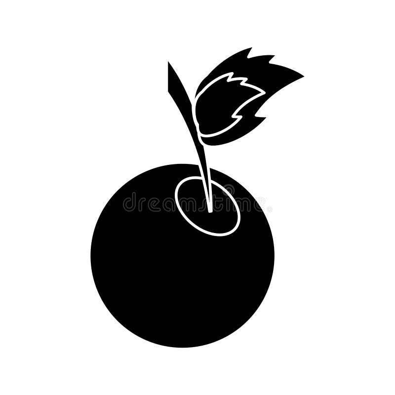 Fruit De Merise De Silhouette Illustration de Vecteur - Illustration du ...