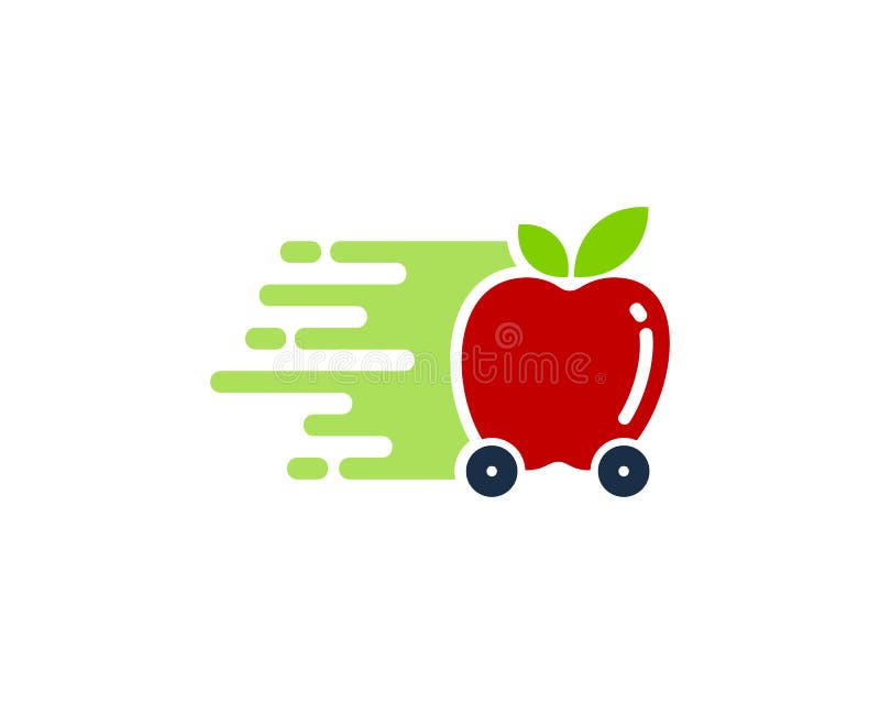 Fruit Delivery Logo Icon Design Stock Vector - Illustration of element, logistic: 125308995