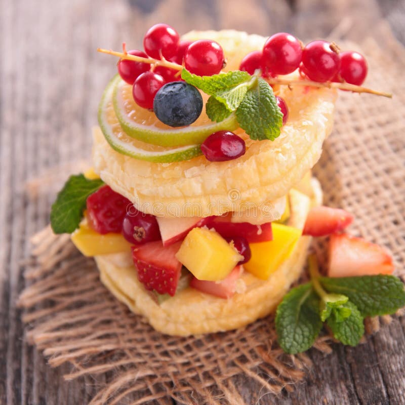 Fruit dessert stock image. Image of close, berry, strawberry - 49201107