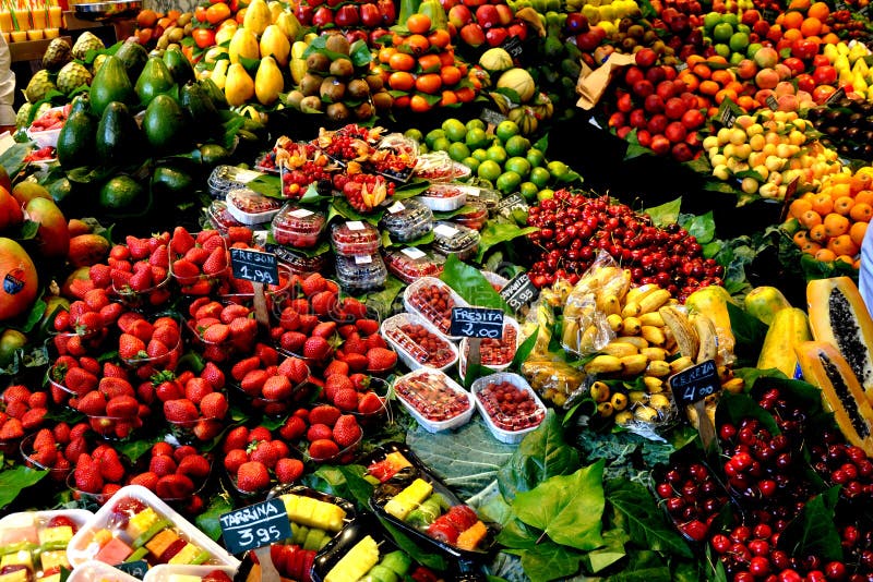 Fruit display in market stock photo. Image of food, consumerism - 10896486