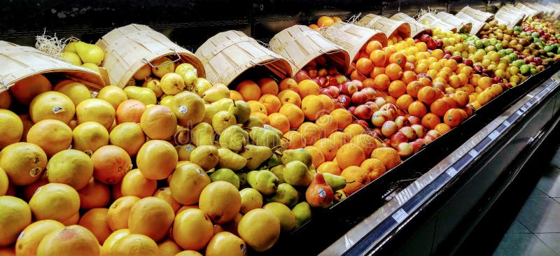 Fruit display stock image. Image of colourful, tangerines - 83427503