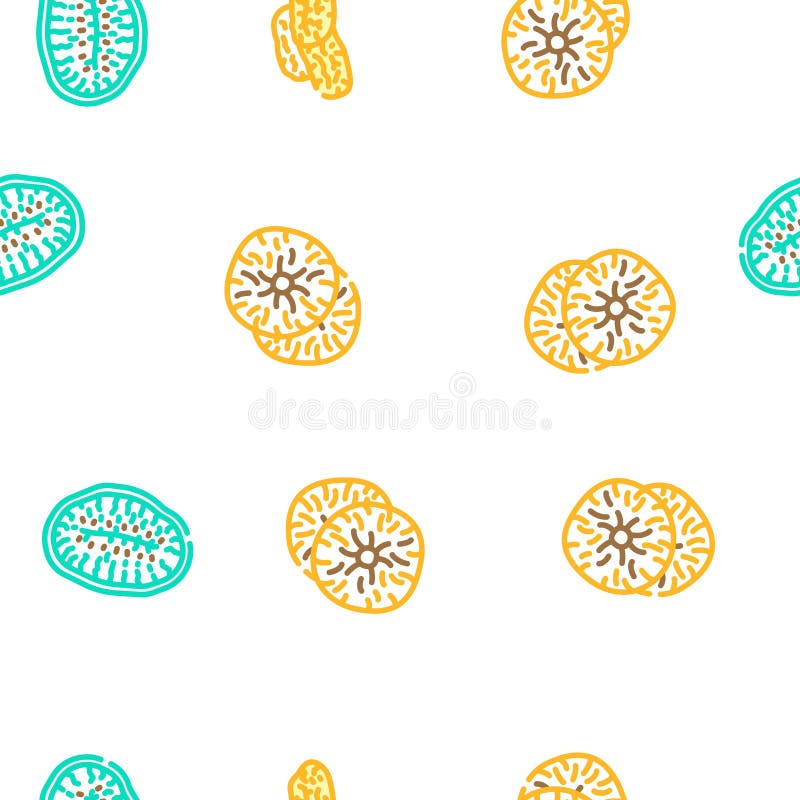 Fruit Dry Snack Nut Mix Vector Seamless Pattern Stock Vector ...