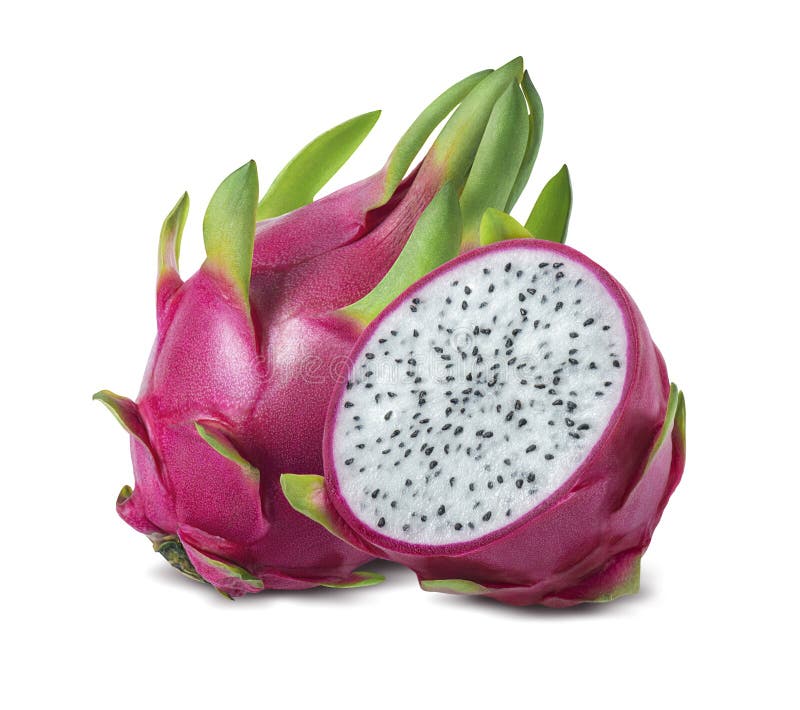 Fruit Du Dragon Ou Pitaya Sur Le Fond Blanc Image stock - Image du part ...