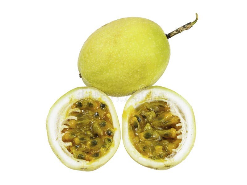 Fruit Entier De Passiflore Comestible De Passiflore Et Ouvert Photo ...