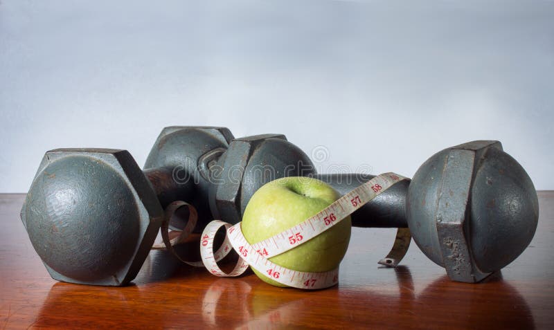 Fruit and Exercise for Health Stock Photo - Image of slim, weight: 34793662