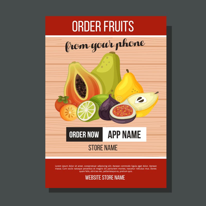 Fruit For Brochure, Layout Design, Banner, Cover, Flyer.Orange. Sliced ...