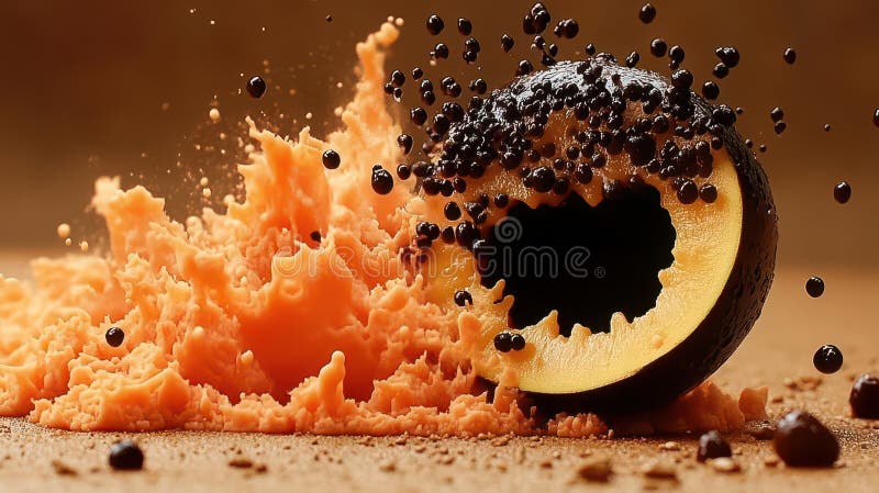 Fruit Explosion, Abstract Food Photography Stock Illustration ...