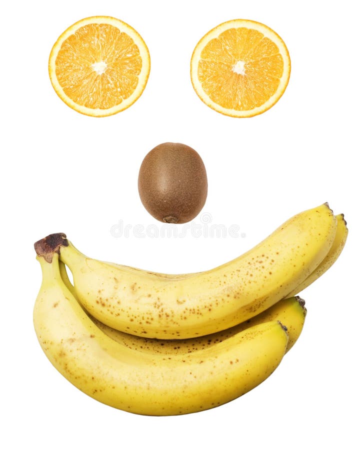 Happy Fruit and Vegetable Faces Stock Image - Image of nutrition ...
