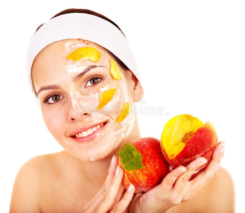 Fruit facial masks . stock photo. Image of female, apply - 21842218