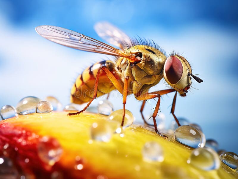 Fruit Fly stock illustration. Illustration of nature - 294988605
