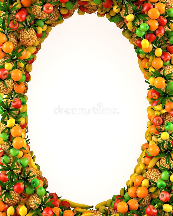 Fruit frame stock illustration. Illustration of orange - 23557079