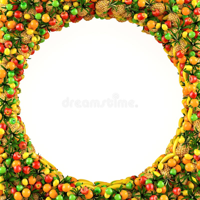 Fruit frame stock illustration. Illustration of orange - 23557079