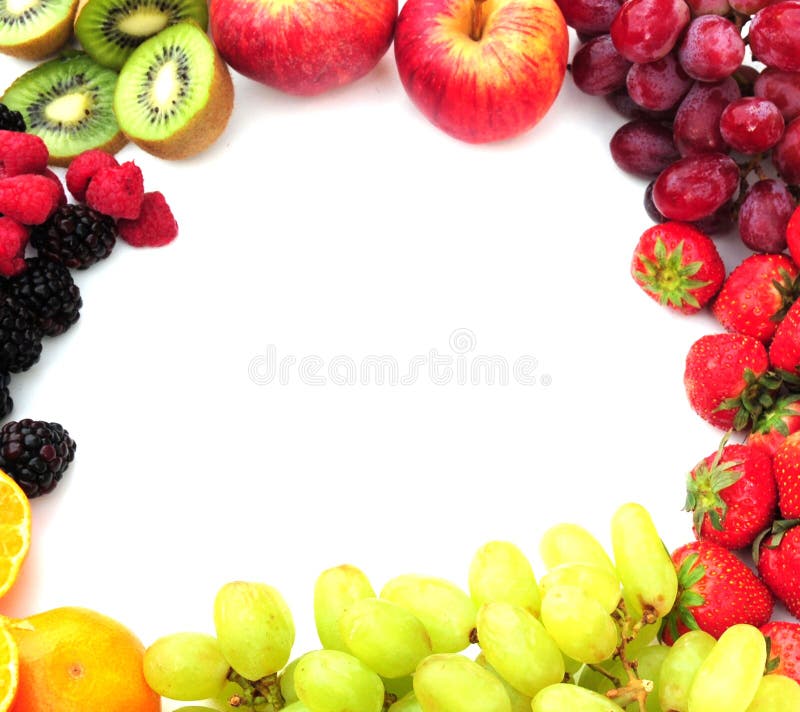 Fruit frame stock photo. Image of seasonal, diet, blackberries - 7057460