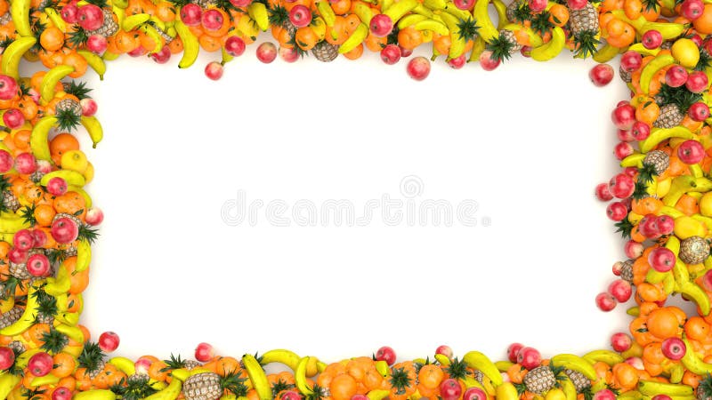 Fruit frame stock illustration. Illustration of group - 53369209