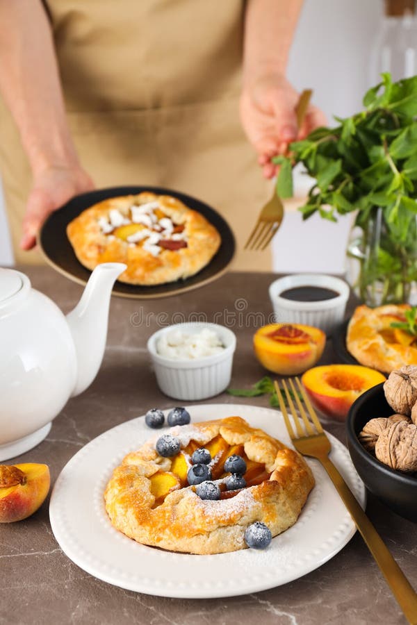 Fruit Galette, Composition for Tasty Food Concept Stock Image - Image ...