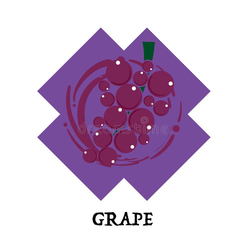 Fruit Grape Graphic Element Design Icon Symbol Stock Vector ...