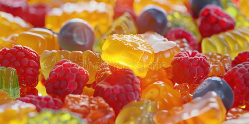 Fruit Gummy Candy Mix stock photo. Image of sweets, gummy - 363828756