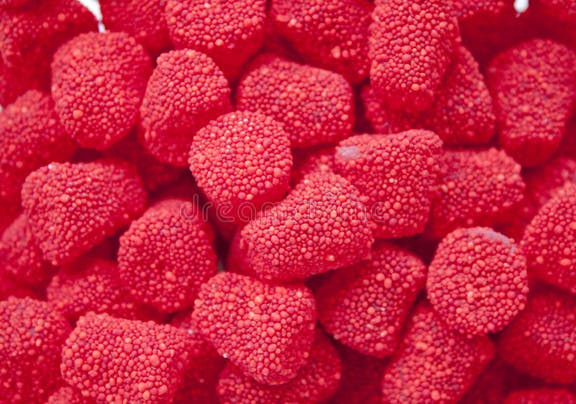 Fruit Gummy Raspberries and Blackberries Stock Image - Image of market ...
