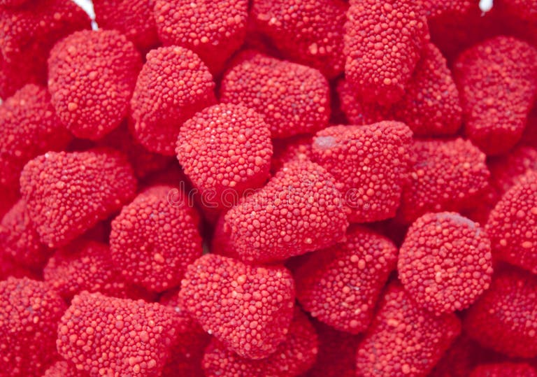 Fruit Gummy Raspberries and Blackberries Stock Image - Image of market ...
