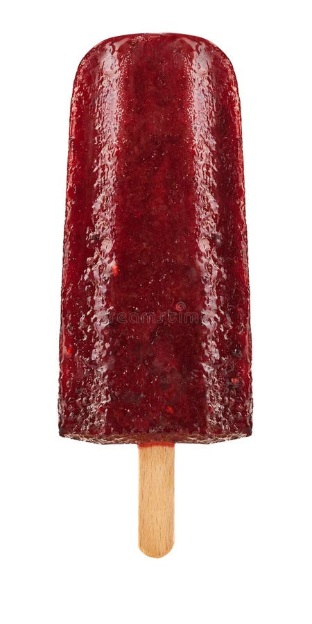 Fruit Ice Cream - Forest Fruit - Isolated on White Background Stock ...