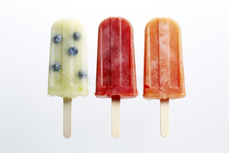 Fruit Ice on a Stick. Generative AI Stock Illustration - Illustration ...