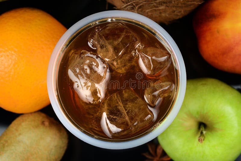 Fruit iced tea stock photo. Image of light, nature, drink - 14231474