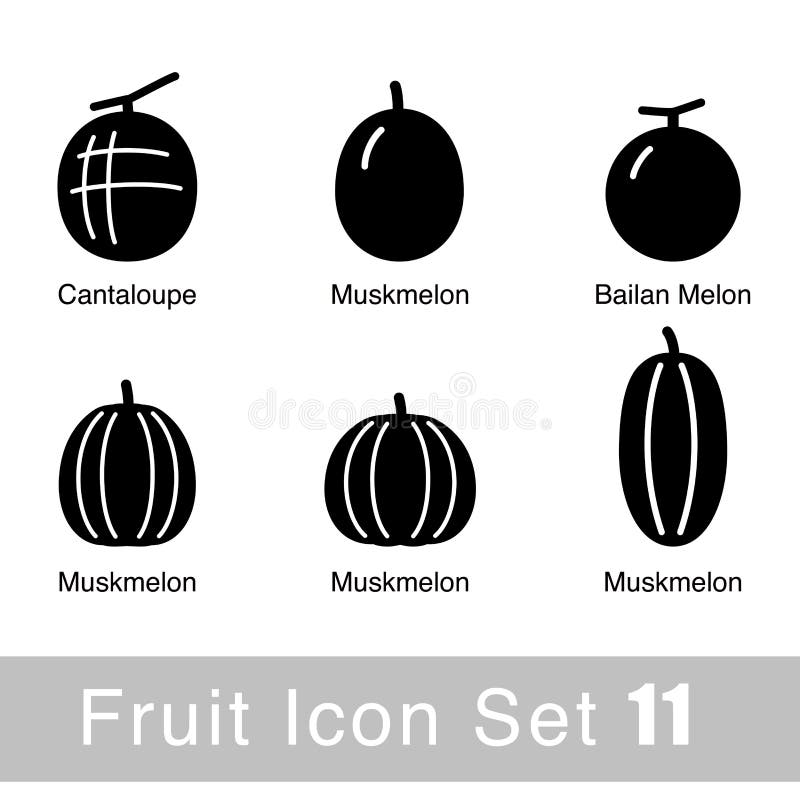 Fruit Icon Design Set, Vector Illustration Stock Vector - Illustration ...