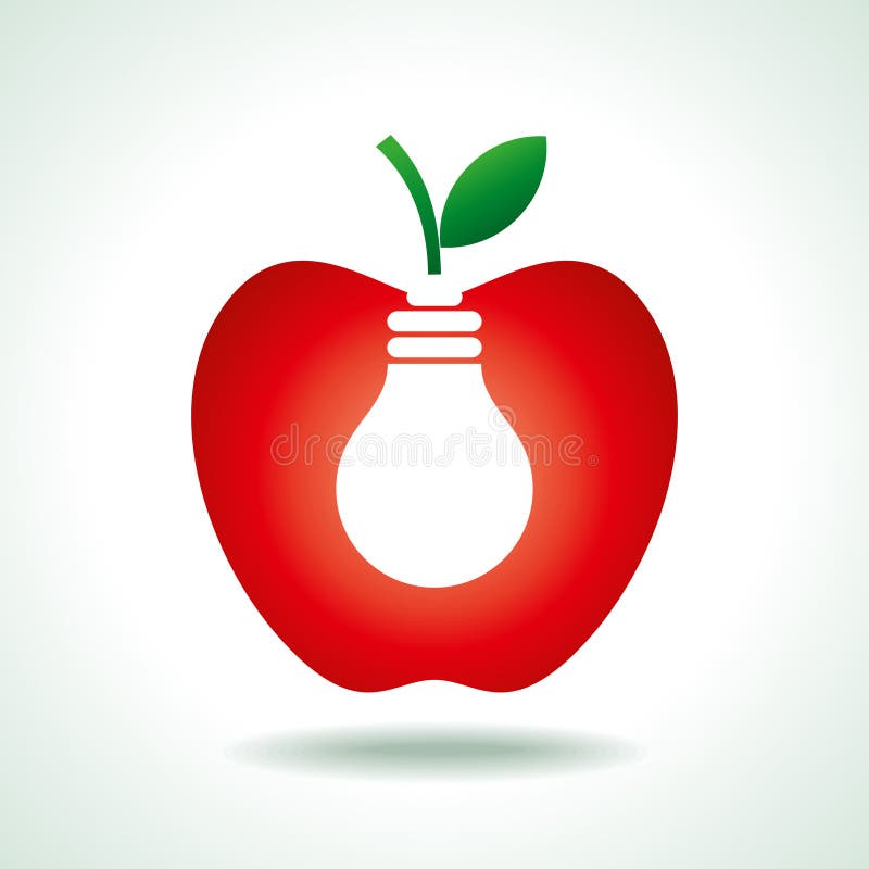 Fruit Idea with Power and Energy Stock Vector - Illustration of brain ...