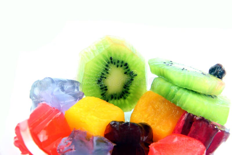 Fruit and Jelly with Colorful. Stock Image - Image of melon, yellow ...