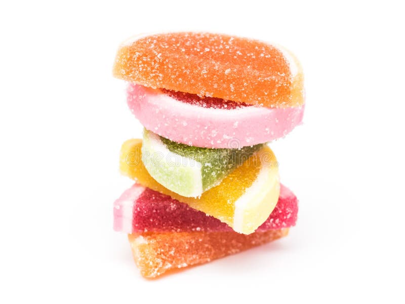 Fruit Jelly Top Group Isolated Stock Image - Image of candy, sweetmeat ...