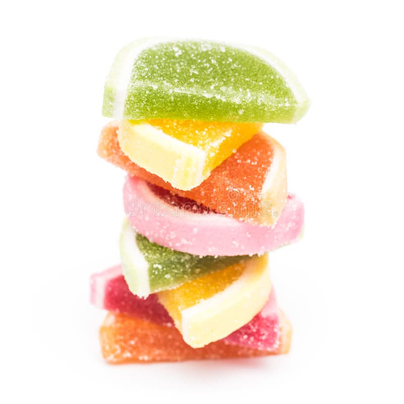 Fruit Jelly Top Group Isolated Stock Image - Image of fruit, cutout ...