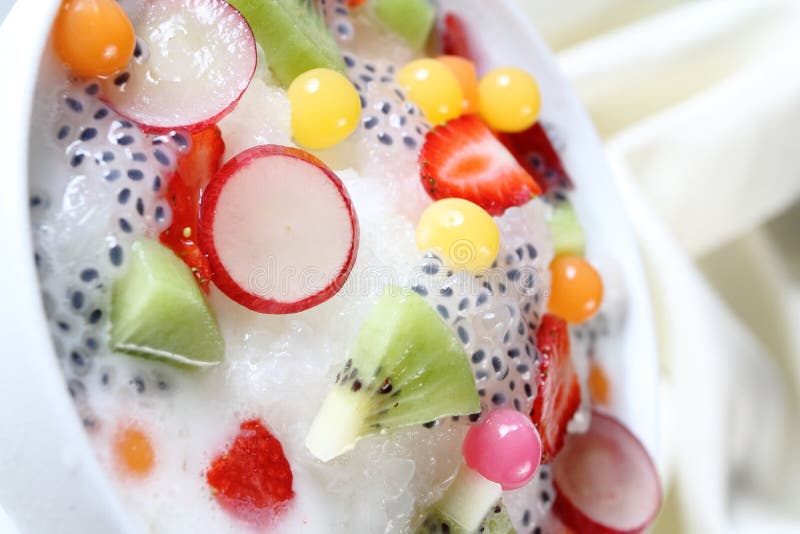 Fruit Juice Combine with Ice Stock Photo - Image of strawberry, love ...