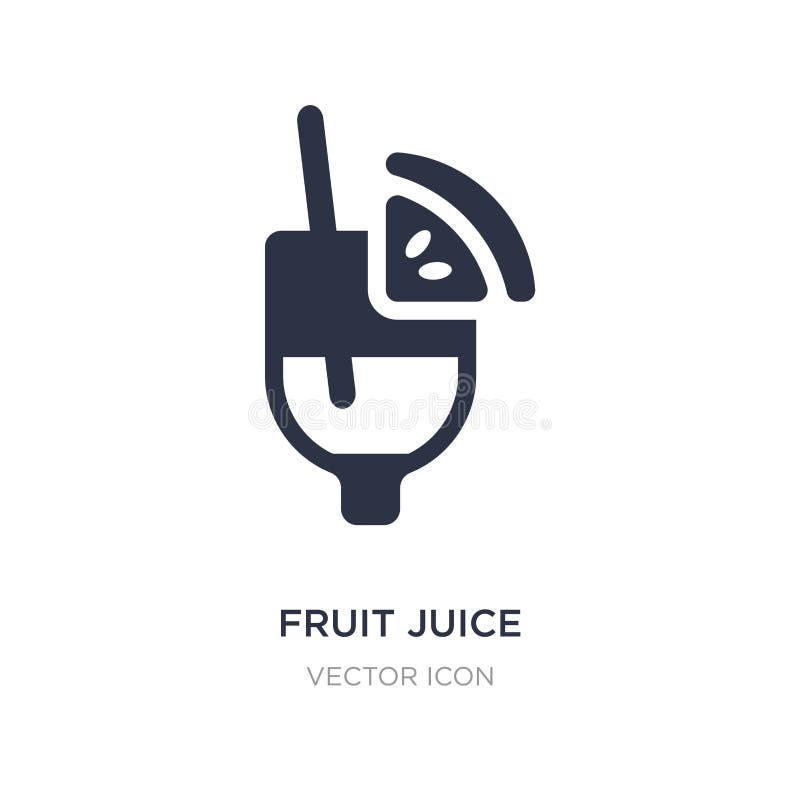 Fruit Juice Icon on White Background. Simple Element Illustration from ...