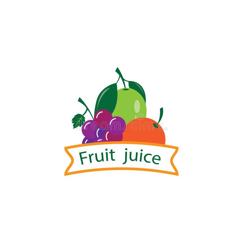 Fruit for Juice Logo Template Design Vector Color Illustration Design ...