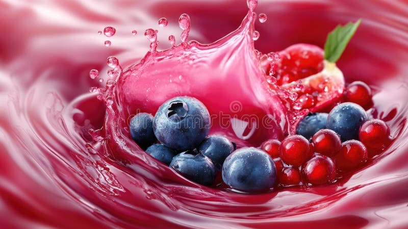 Fruit Juices Splash stock photo. Image of blueberry - 376285442