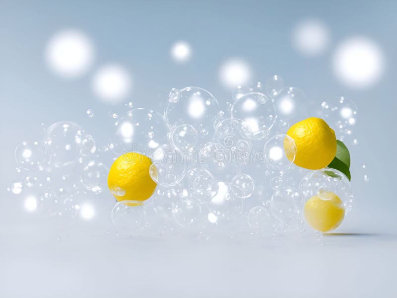 Fruit, Kiwi, Orange, Lemon, Herb, Leaf, Oil, Nucleus, Molecule Bubble ...