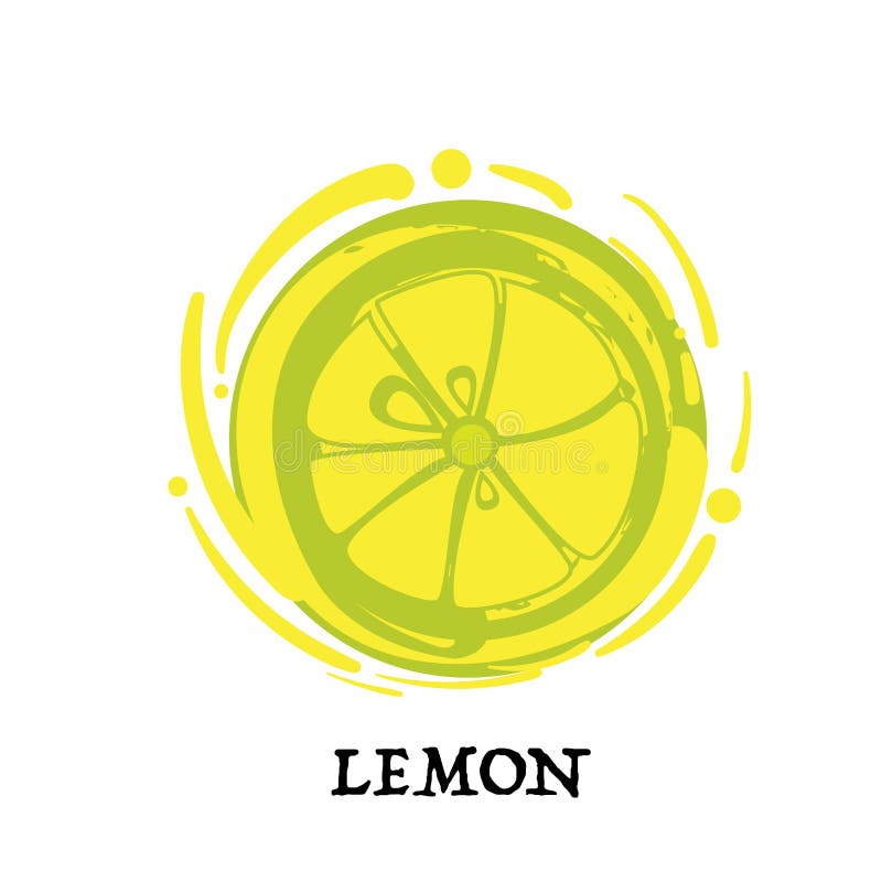 Fruit Lemon Graphic Element Design Icon Symbol Stock Vector ...