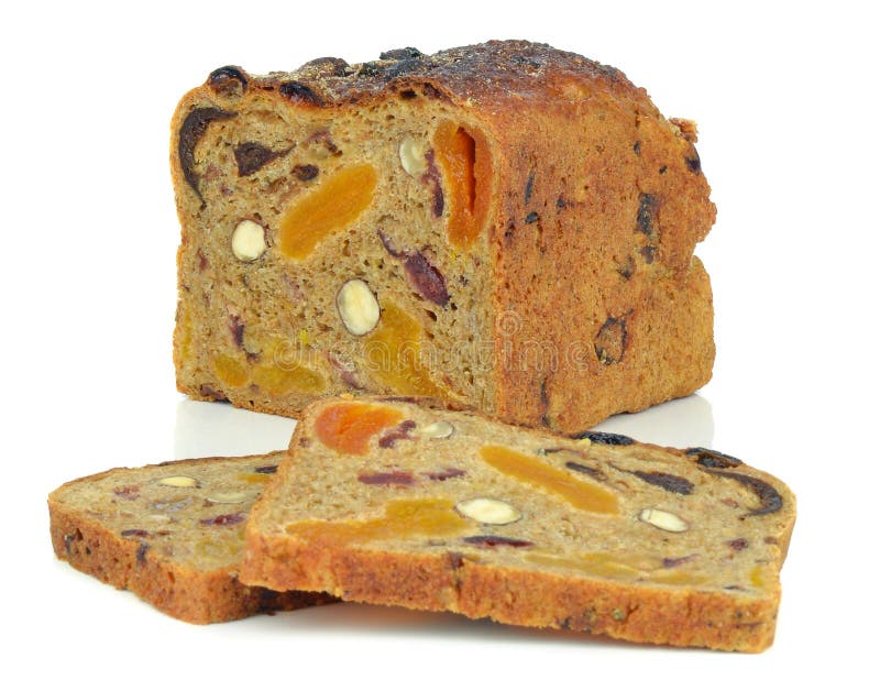 A fruit loaf with slices stock image. Image of sliced - 30745149