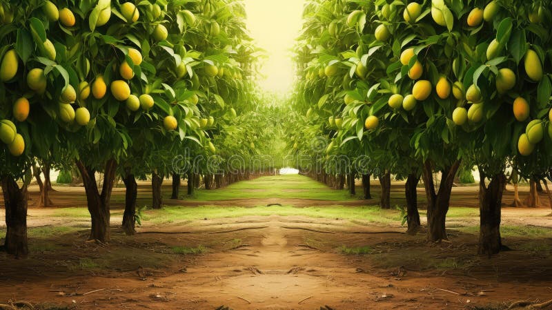 Fruit mango tree stock illustration. Illustration of farming - 328749162