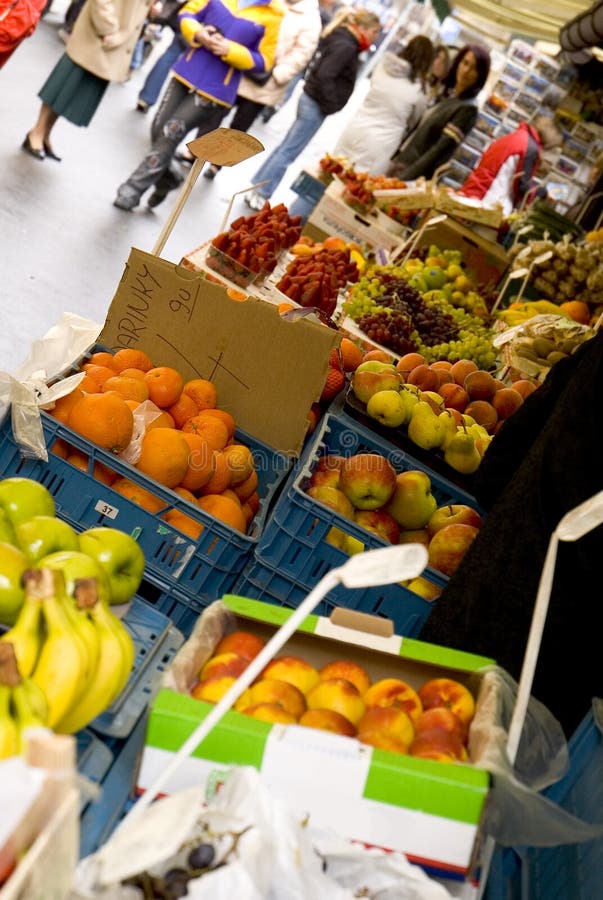 Fruit market stock photo. Image of commerce, people, sold - 100328
