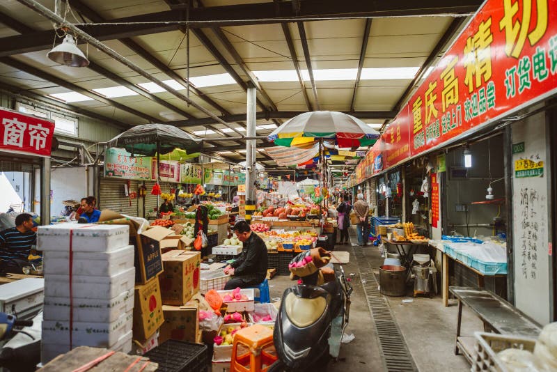 Fruit Market in Shanghai, China Editorial Photography - Image of ...