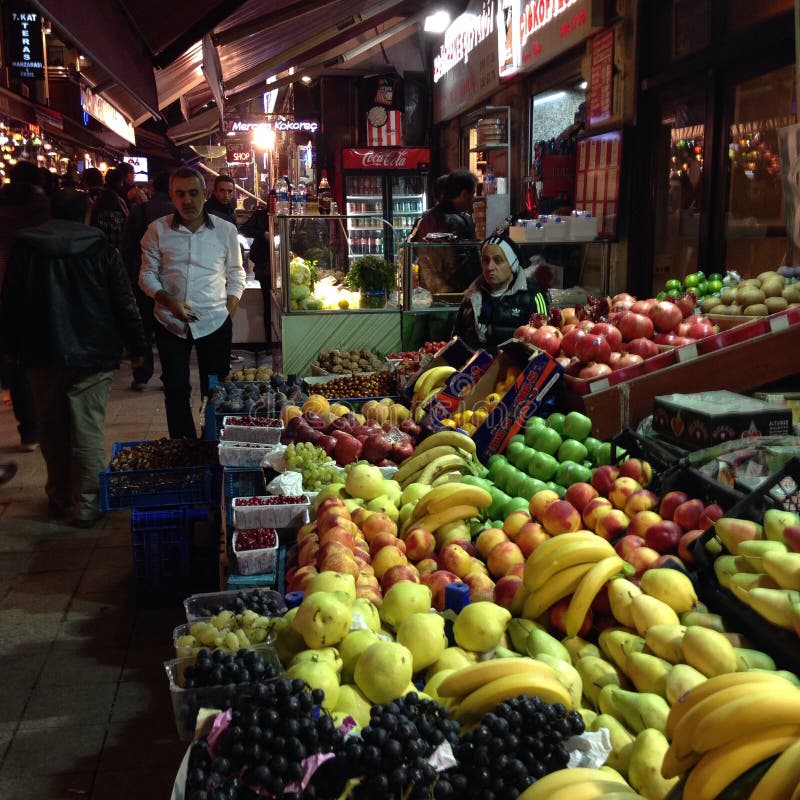 Fruit market editorial photo. Image of night, fruit, markey - 42653026