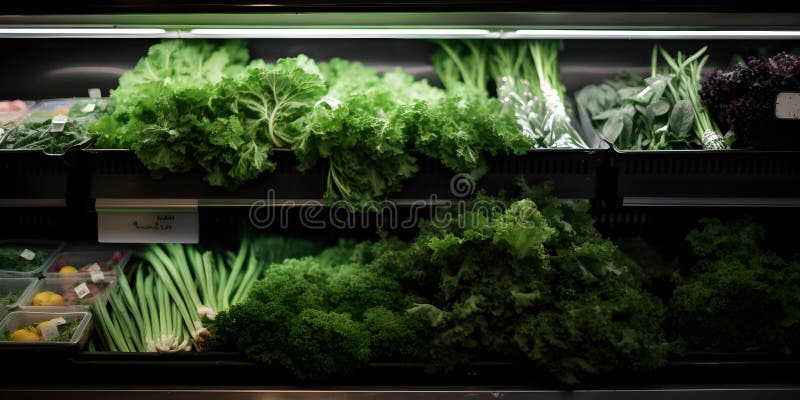 Fruit Market with Various Colorful Fresh Greenery and Vegetables. AI ...