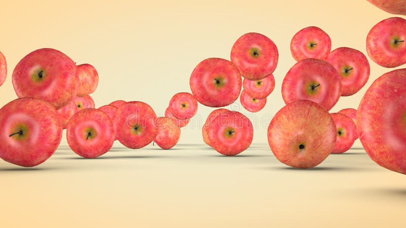 Fruit Mix, Animated Fruit Movement, 3D Animation Stock Image - Image of ...